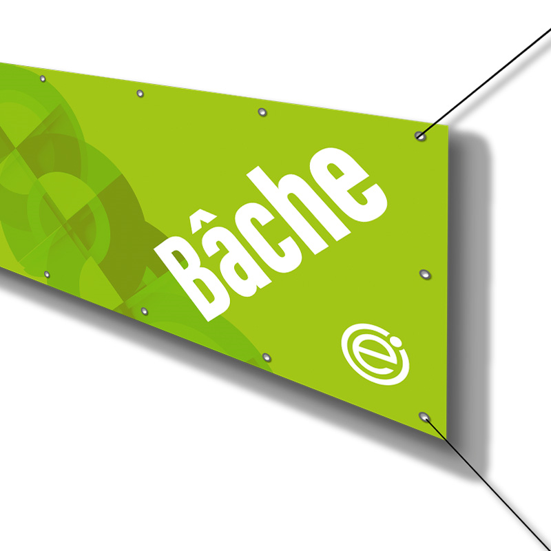 Bâche publicitaire - banderole - kakemono